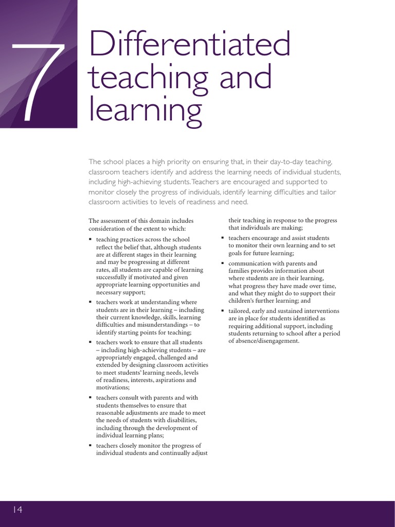 Differentiated Teaching and Learning | PDF | Differentiated Instruction | Teachers