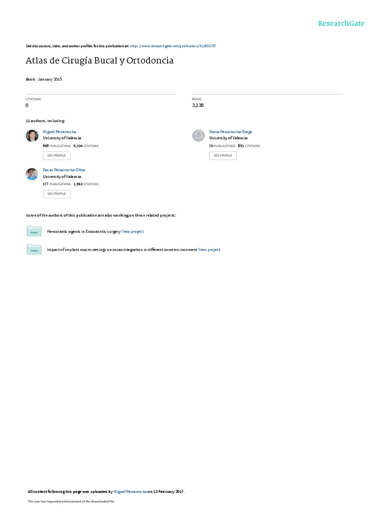 Atlas de Cirugía Bucal y Ortodoncia: January 2015 | PDF
