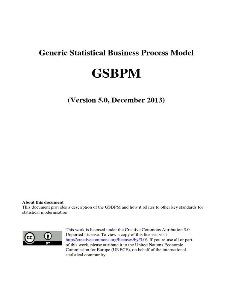 An Overview of the Generic Statistical Business Process Model (GSBPM ...