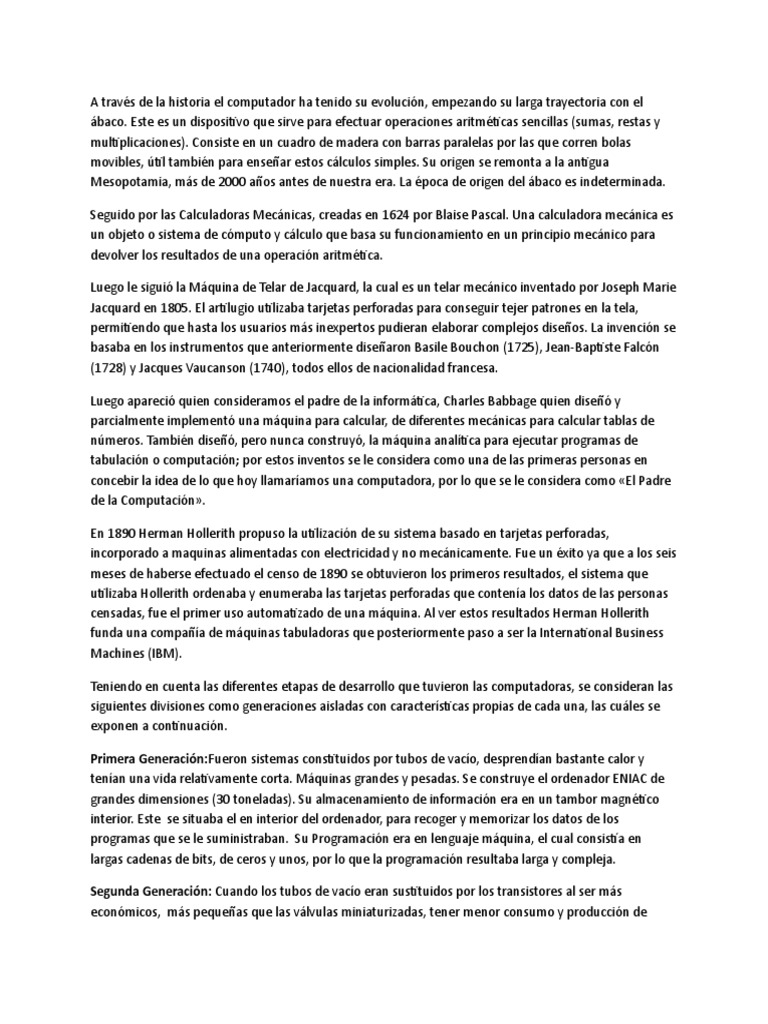 Ensayo general sobre Informática