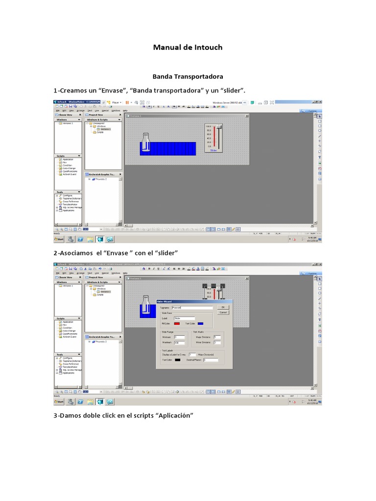 Manual Intouch | PDF | Ventana (informática) | Microsoft Windows