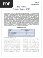 HT Flotanol H 70 | PDF | Minerales | Agua