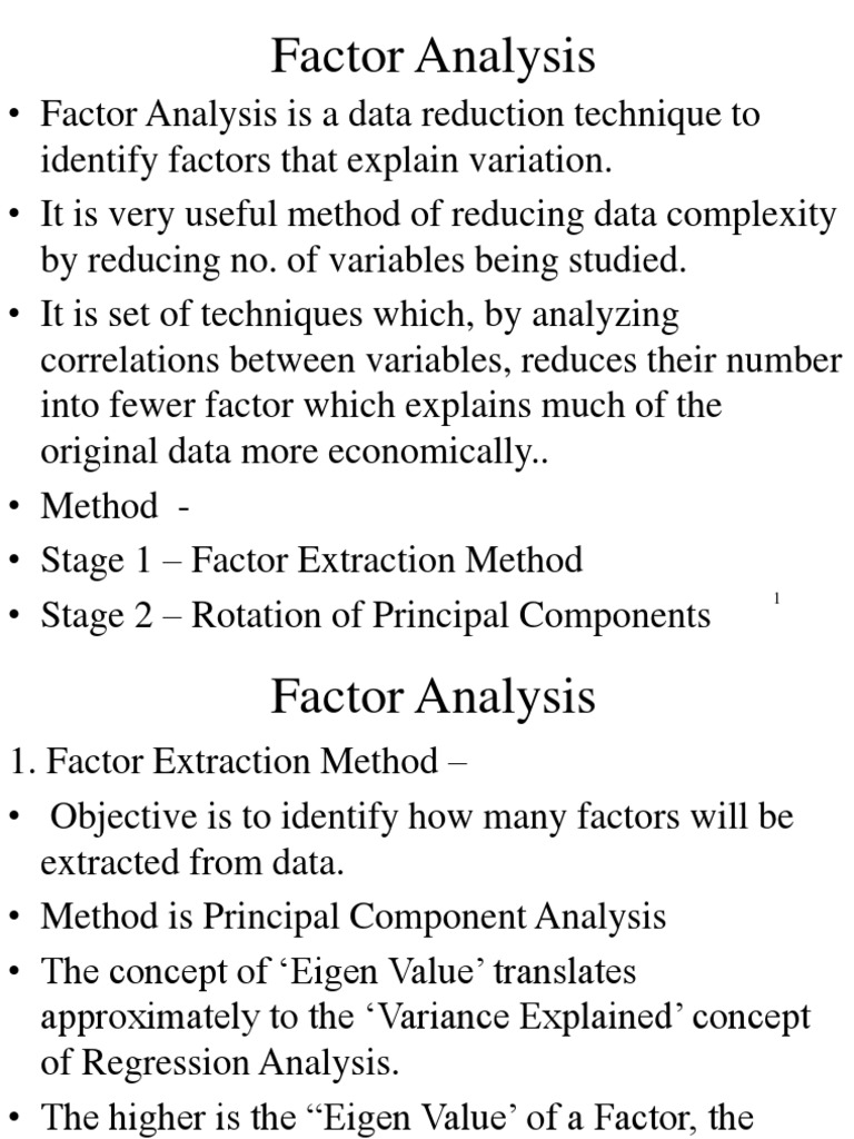Factor Analysis | PDF | Factor Analysis | Principal Component Analysis