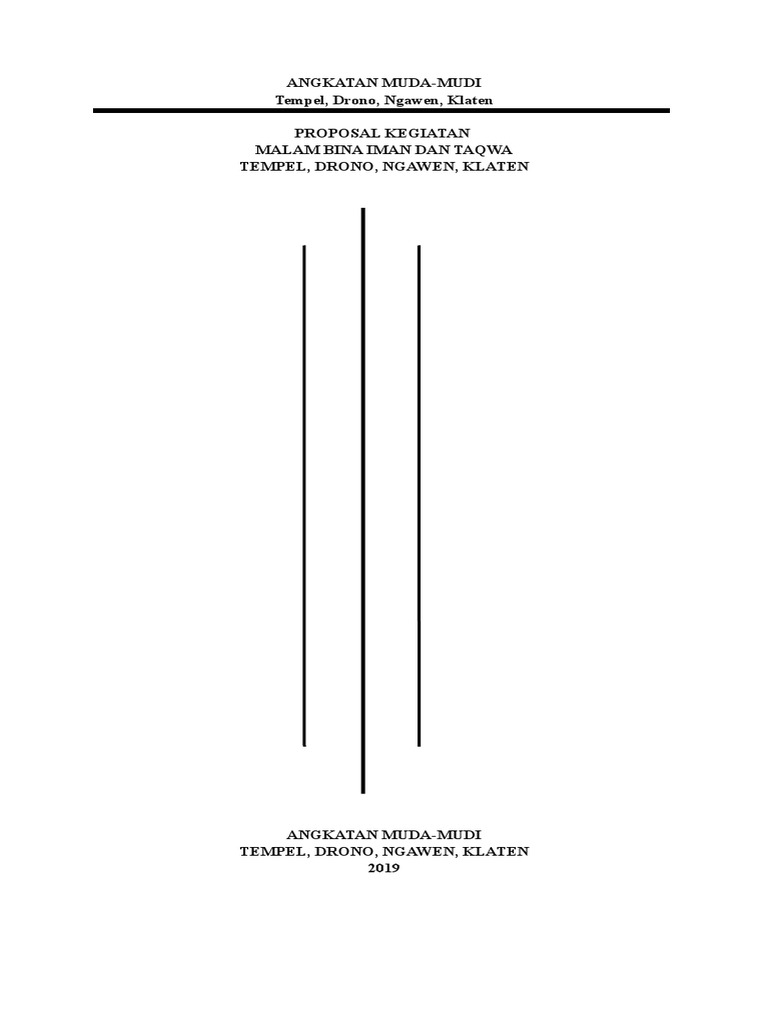 Angkatan Muda-Mudi Tempel, Drono, Ngawen, Klaten Proposal Kegiatan ...