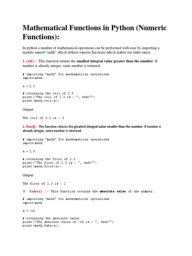 IT Math Functions | PDF | Trigonometric Functions | Discrete Mathematics