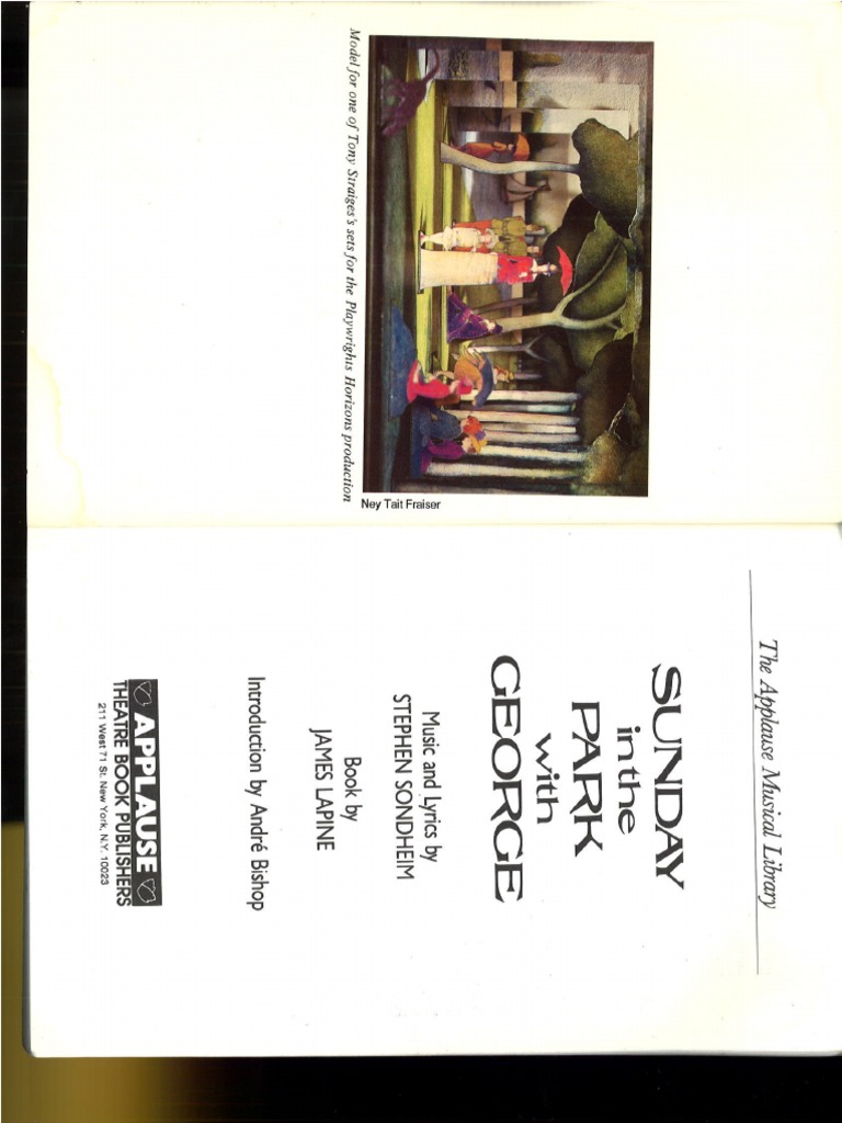 Script - Sunday in The Park With George ACT 1 | PDF