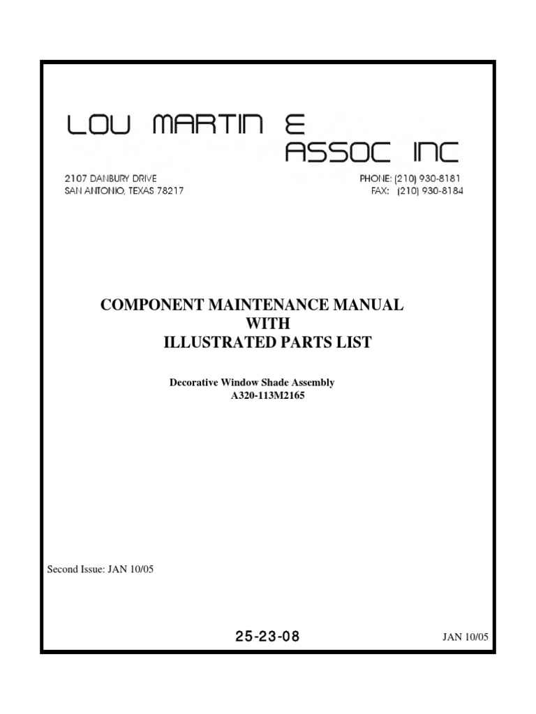Component Maintenance Manual A320 (Rev A) | PDF | Nature