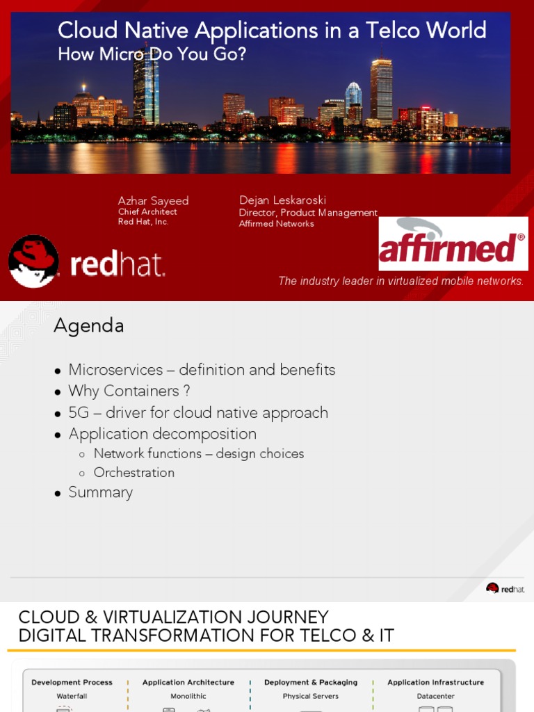 Cloud Native Applications in A Telco World | PDF | Cloud Computing ...