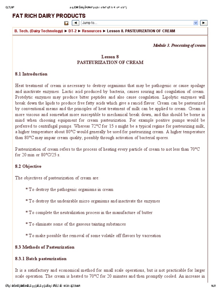 Pasteurization of Cream | PDF | Heat Exchanger | Steam