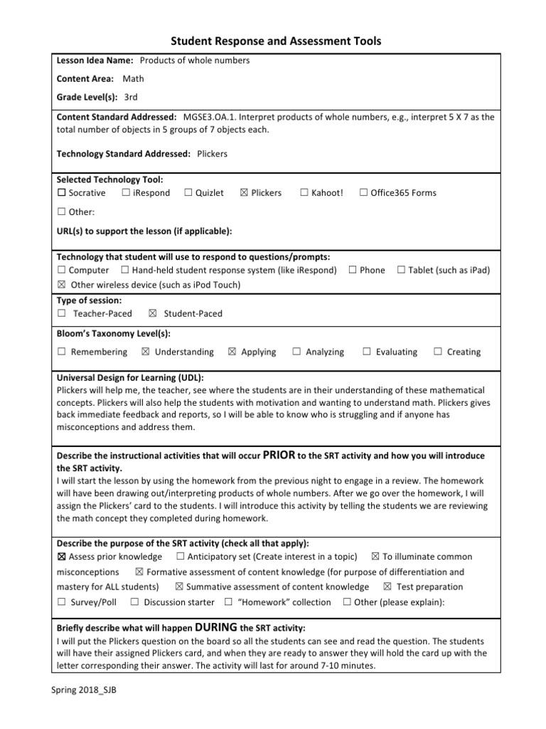 Srs Tools | PDF | Educational Assessment | Homework
