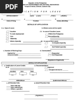 Leave Form Z1 (A) 2021 | PDF | Sick Leave | Parental Leave