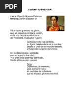 Marcha Naval: Himno de Bolivia | PDF