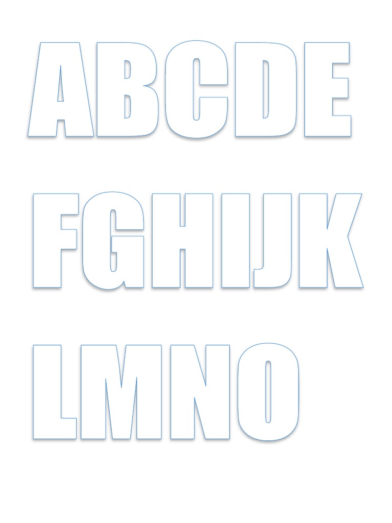 Abecedario Letra Impac | PDF