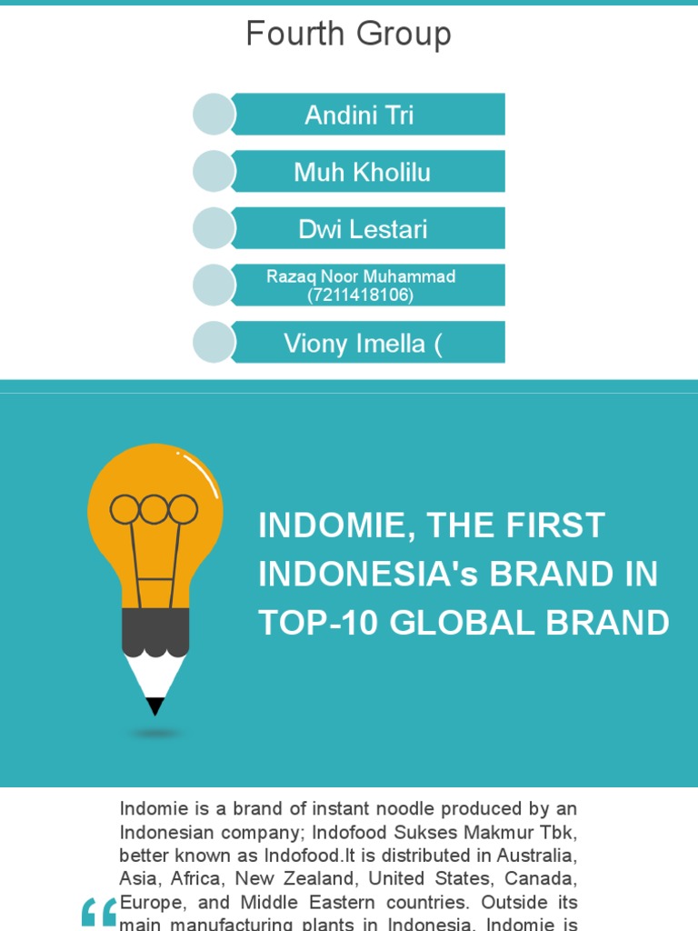 Bahasa Inggris Global Trade Indomie | PDF | Fast Food | Foods