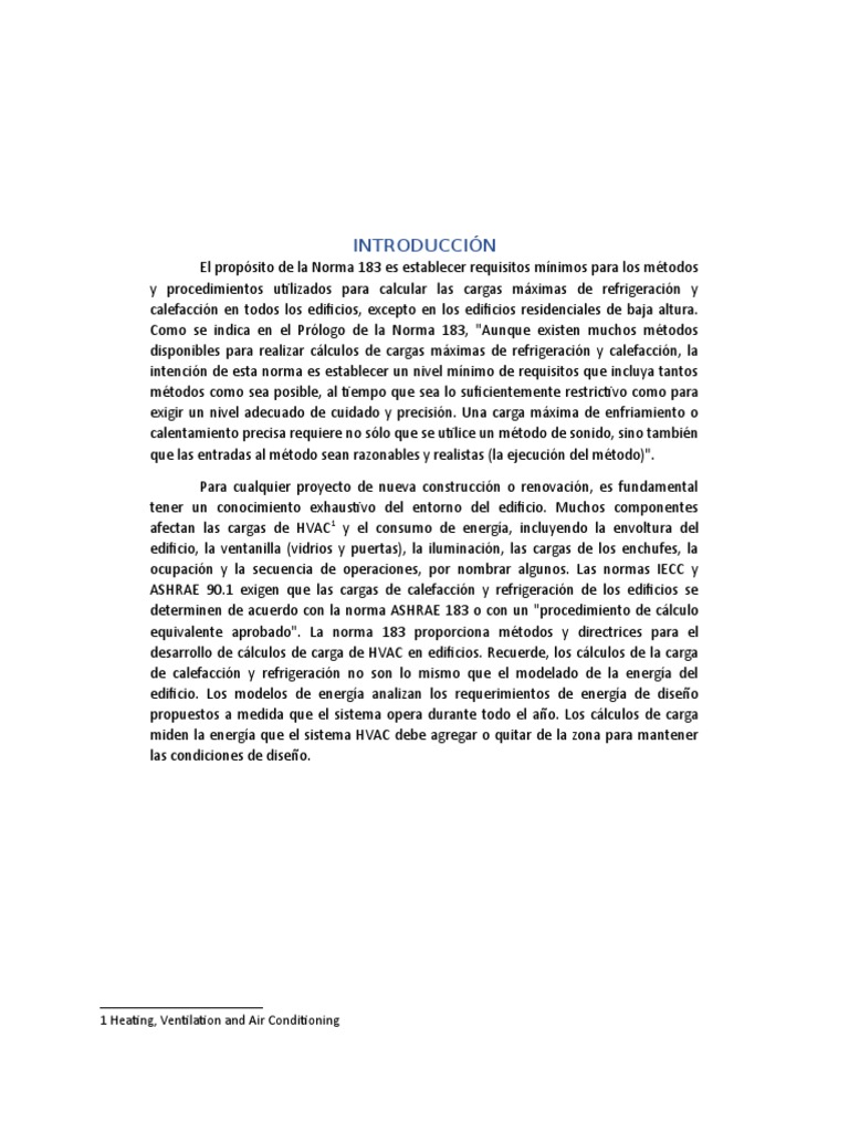 Ashrae Acca 183 | PDF | Caldera | Hvac
