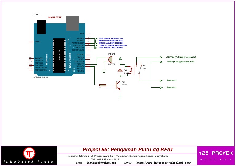 Skematik Pengaman Pintu DG RFID PDF | PDF | Arduino | Central ...