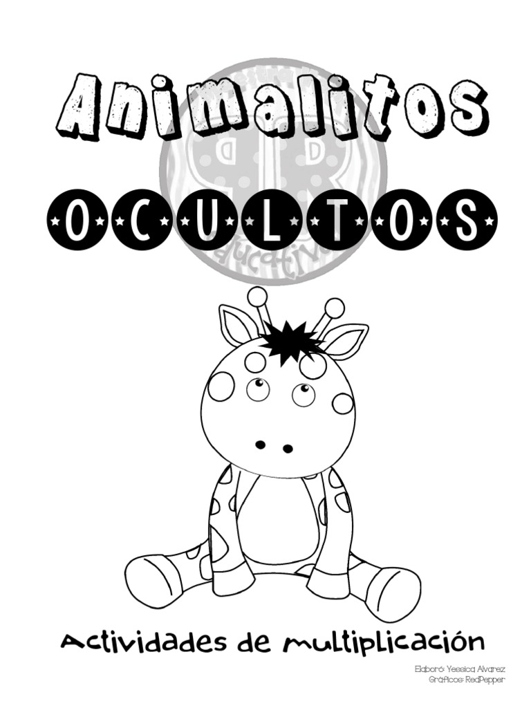 Animalitos Ocultos Libro De Multiplicar Con Tablas Pdf Pdf