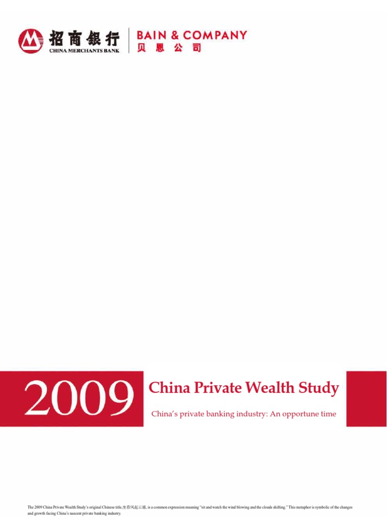 China Merchants Bank China Wealth Report | PDF | Renminbi | Wealth ...