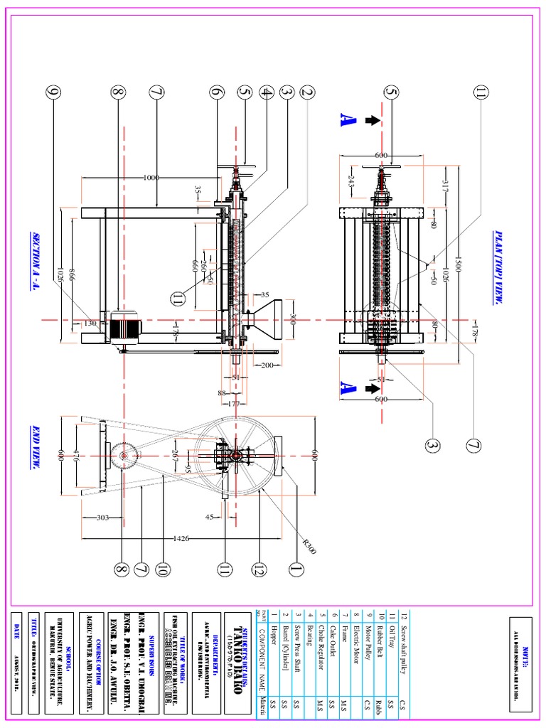 Orthographic Template PDF | PDF | Manufactured Goods | Machines