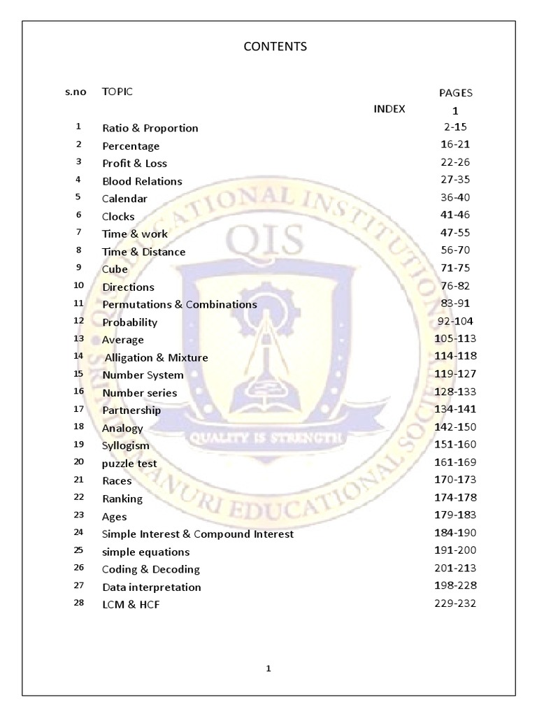 Aptitude Book PDF | PDF | Fraction (Mathematics) | Ratio