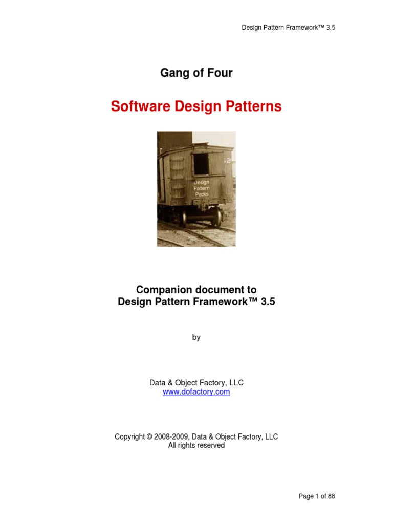 38791532 Gang Of Four Design Patterns 3 5 Class Computer Programming Method Computer
