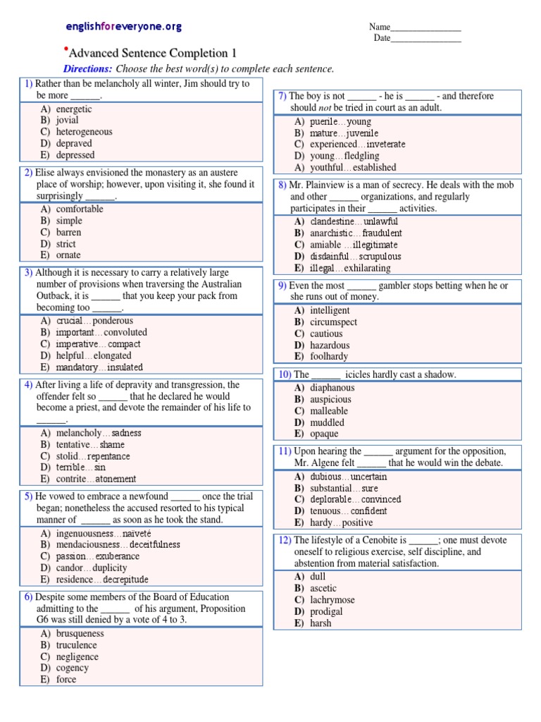 Completion Advanced PDF | PDF