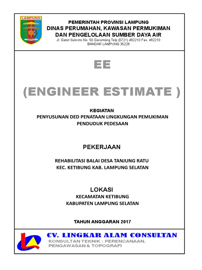 RAB Pembangunan MCK dan Balai Desa | PDF
