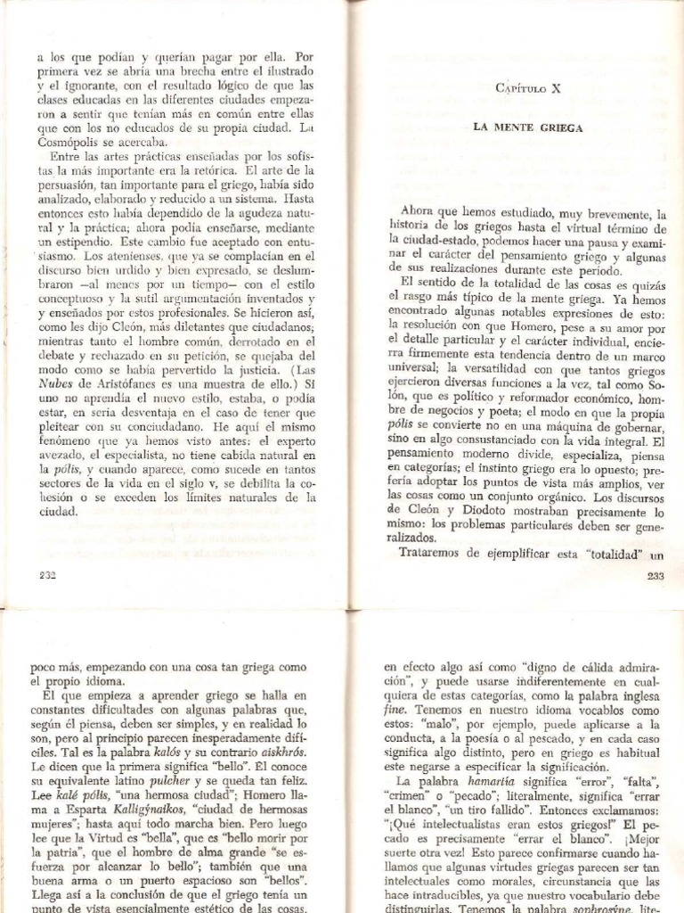 Kitto, HDF - Los Griegos, Cap X PDF | PDF | Edipo | Platón