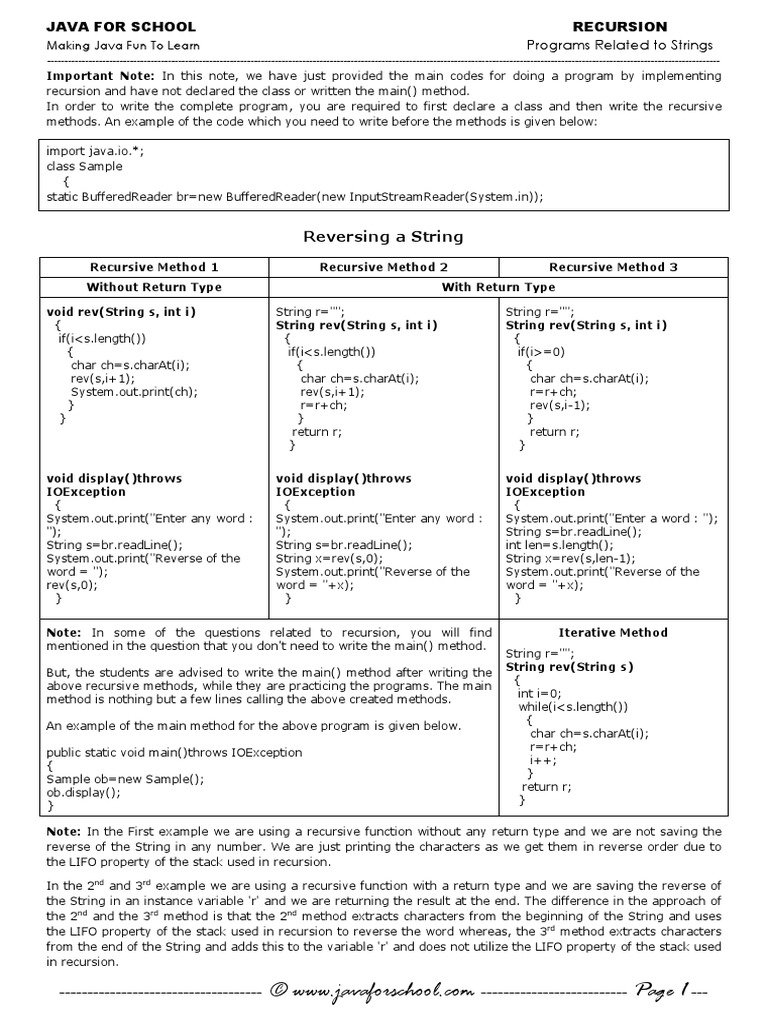 Recursive Programs On Strings PDF | PDF | String (Computer Science) | Subroutine