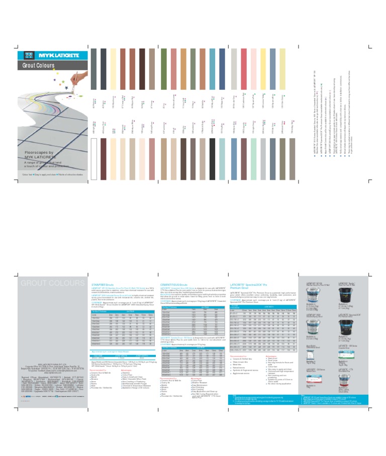 MYK Grout Card 2 | PDF | Tile | Blue