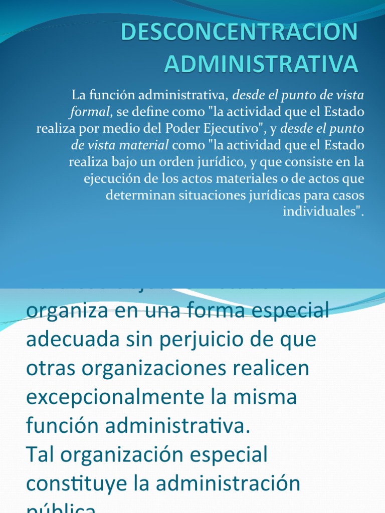 Desconcentracion Administrativa Claudia Noriega | PDF | Administración ...