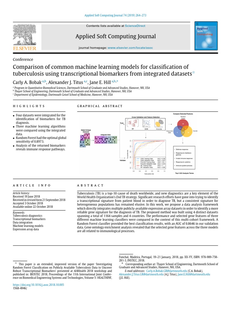 Comparison of Common Machine Learning Models For Classification of ...