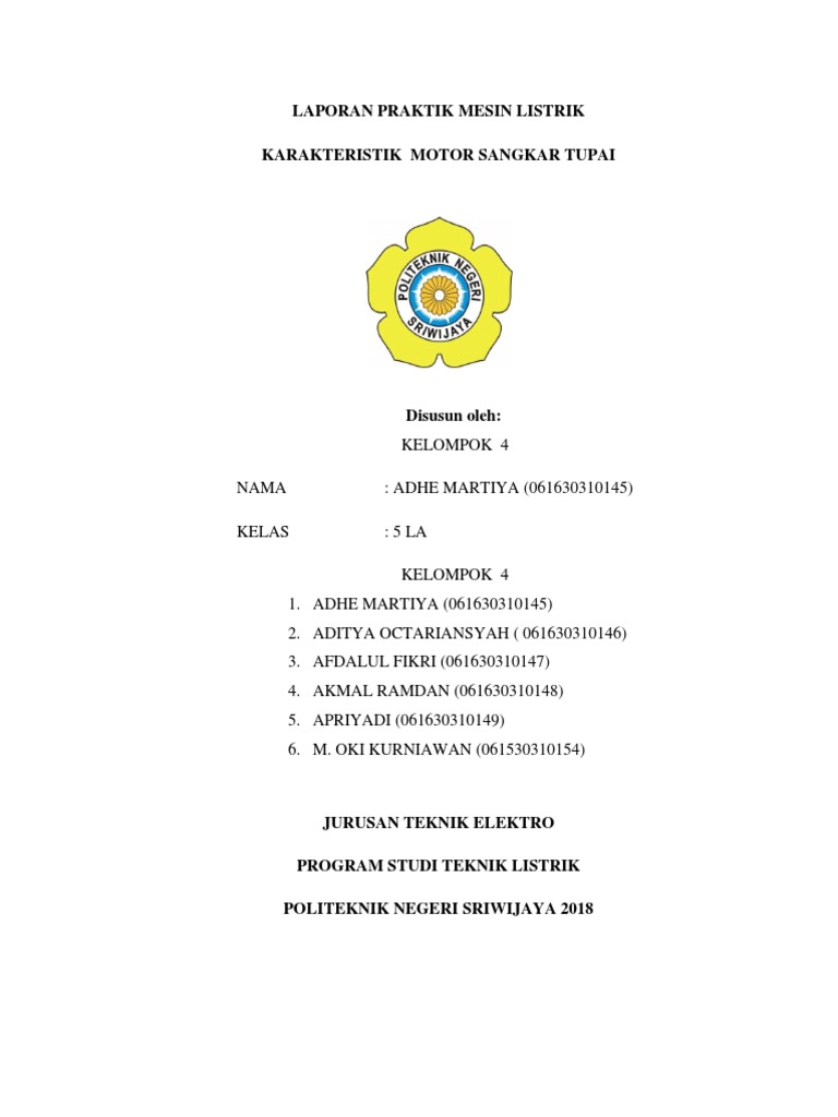 Laporan - Karakteristik - Motor - Sangkar Tupai | PDF