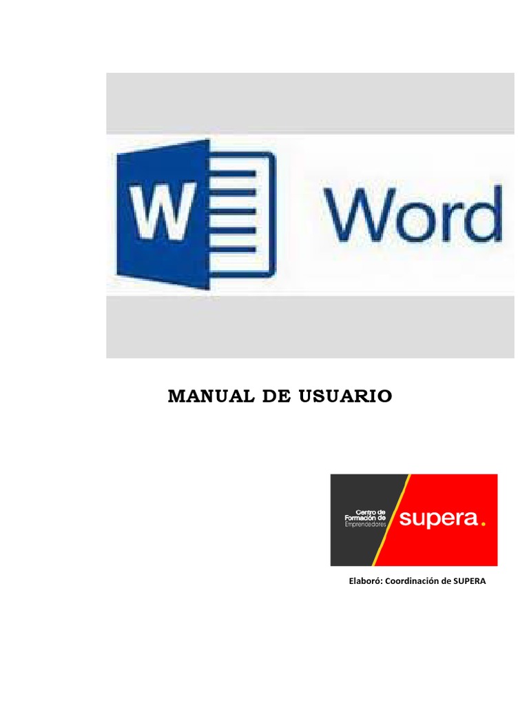 Manual de Usuario Word | PDF | Ventana (informática) | Point and Click