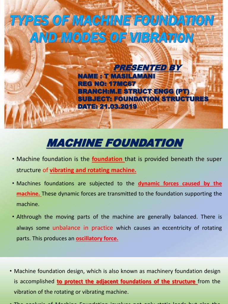 Machine Foundation | PDF | Machines | Normal Mode