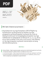 Bill of Rights Tagalog | PDF