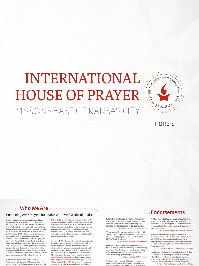 IHOP-KC Overview Book | PDF | Prayer | Jesus