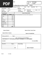 Tour Advance Form | PDF