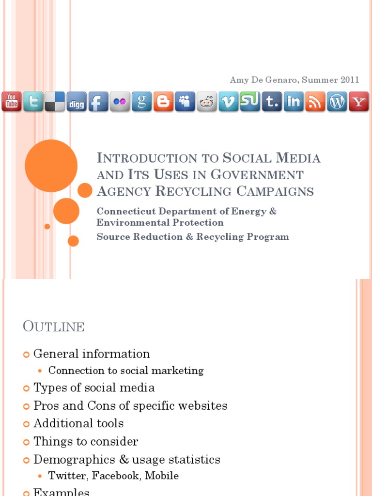 Intro To Social Media Presentation Amy Degenaro PDF | PDF ...