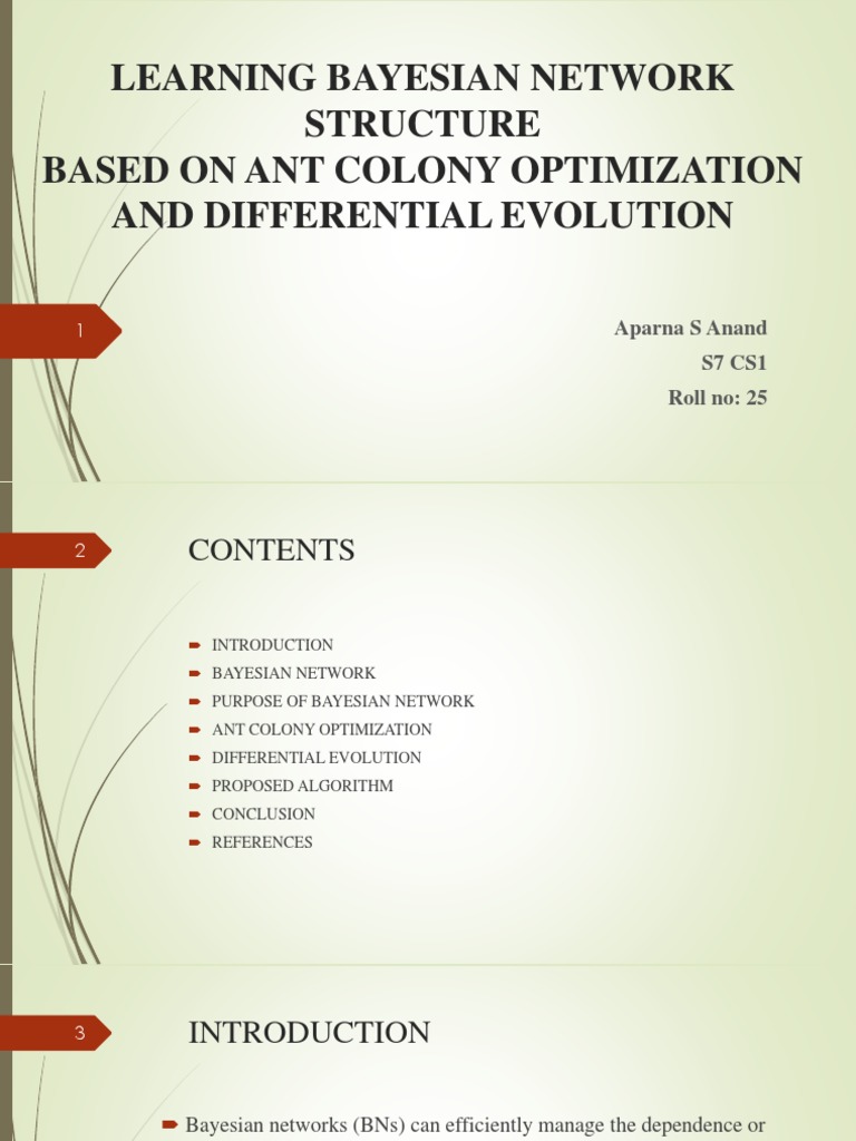 Learning Bayesian Network Structure Based On Ant Colony Optimization and Differential Evolution ...