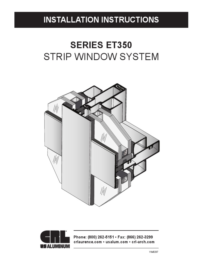 Strip Window System: Series Et350 | PDF | Silicone | Window