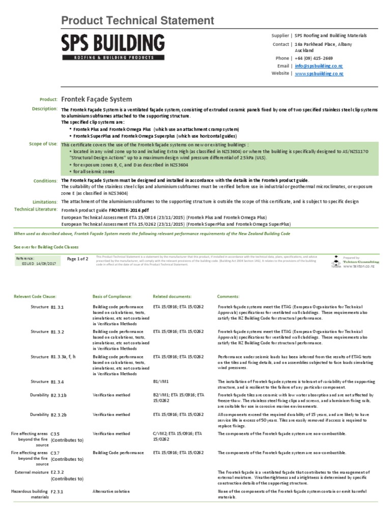 Frontek Pts Final | PDF | Specification (Technical Standard) | Verification And Validation