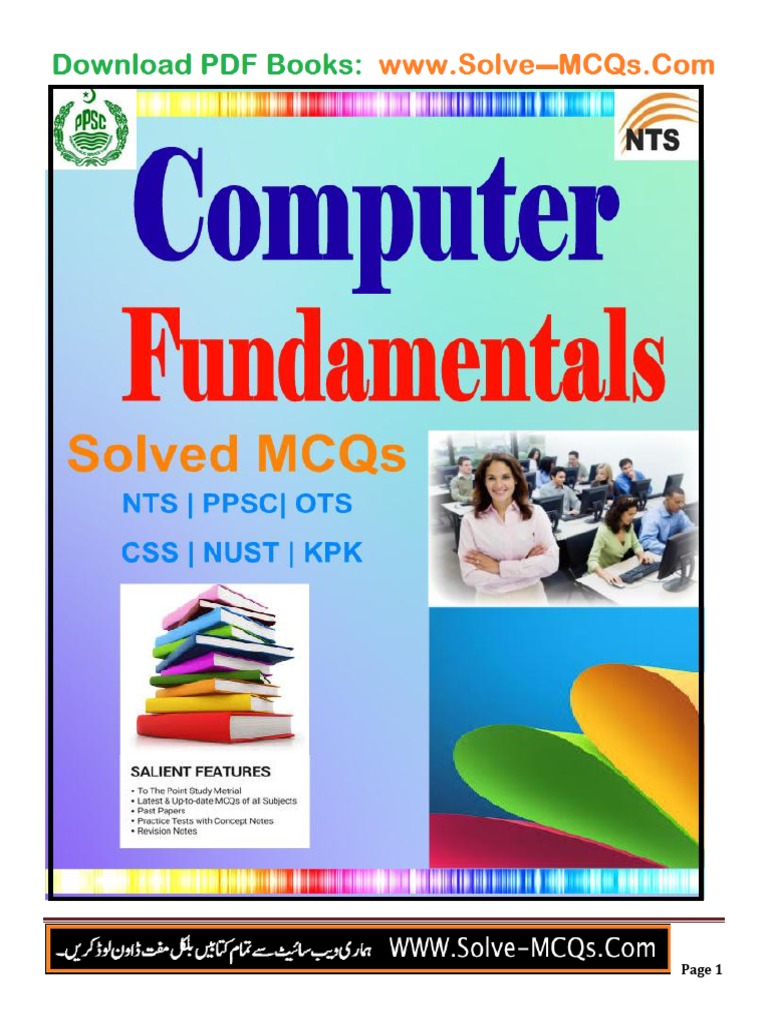 Computer Fundamentals MCQs PDF Guide Book PDF | PDF | Random Access Memory | Read Only Memory
