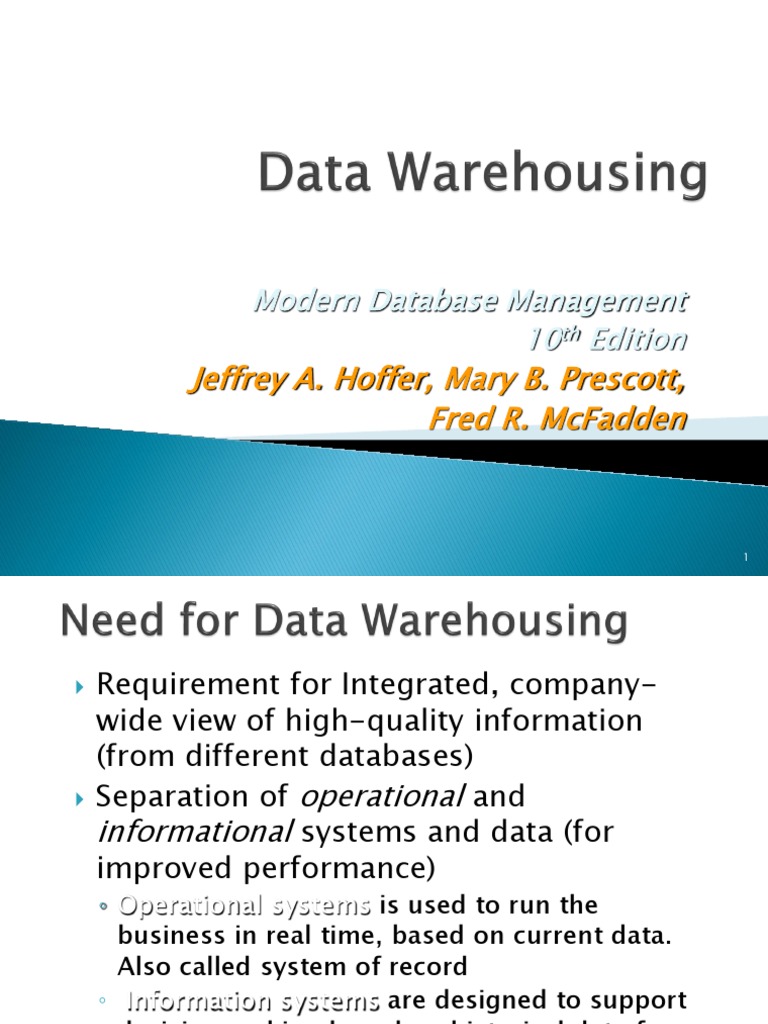 Jeffrey A. Hoffer, Mary B. Prescott, Fred R. Mcfadden: Modern Database ...