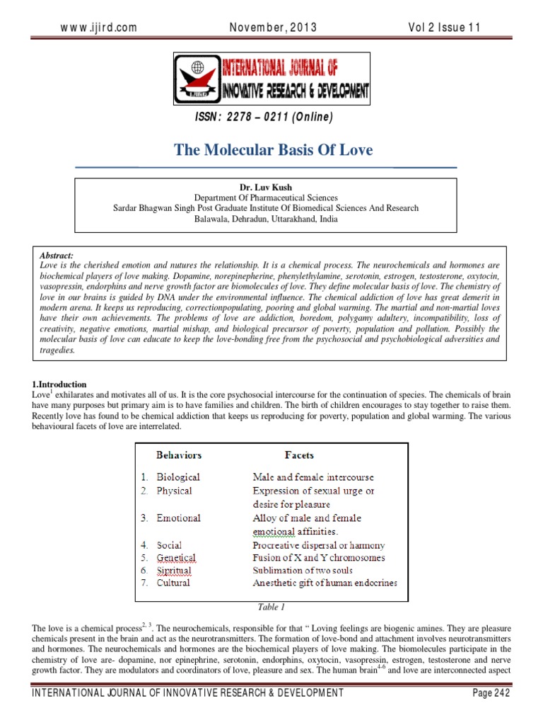 Biology of Love | PDF | Luteinizing Hormone | Libido
