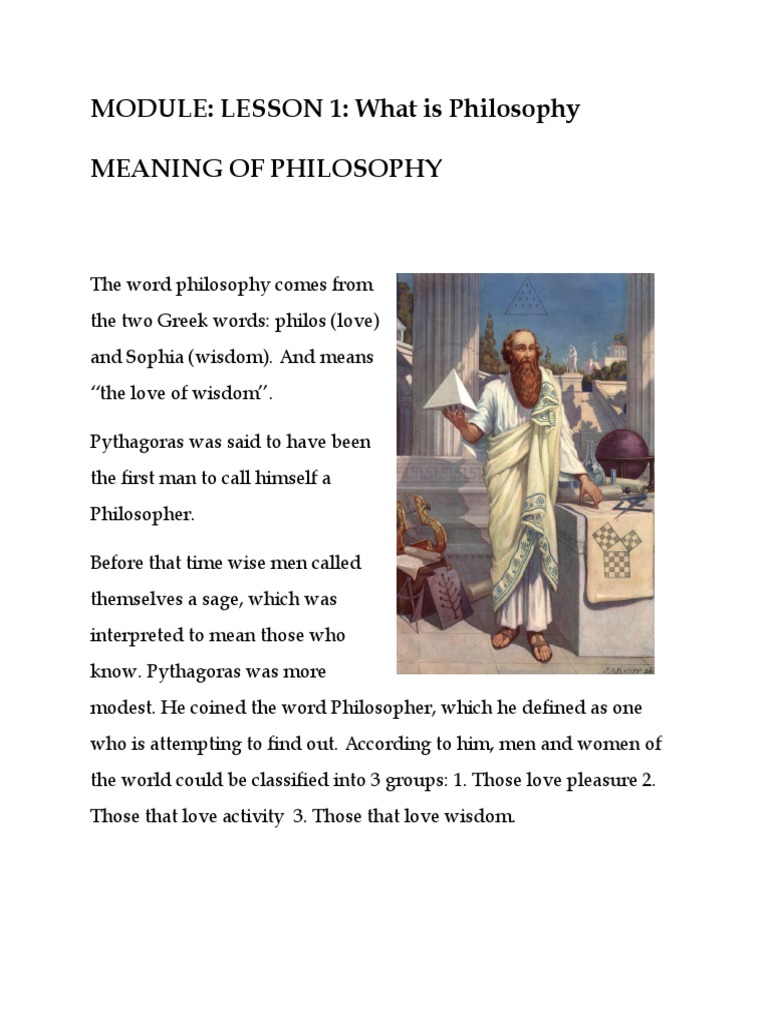 Module In Philosophy Lesson 1 3 Pdf Truth Epistemology