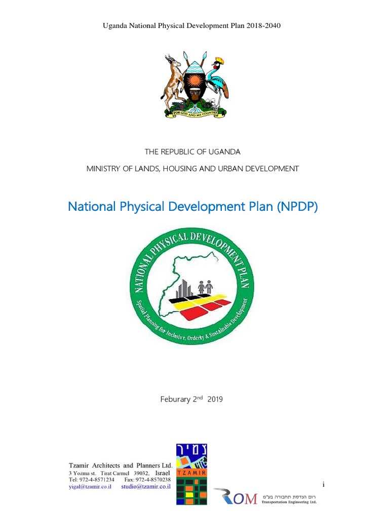 Uganda National Physical Development Plan 2018-2040 | PDF | Economic ...