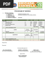 Sample of Program of Work Deped | PDF | Business | Government