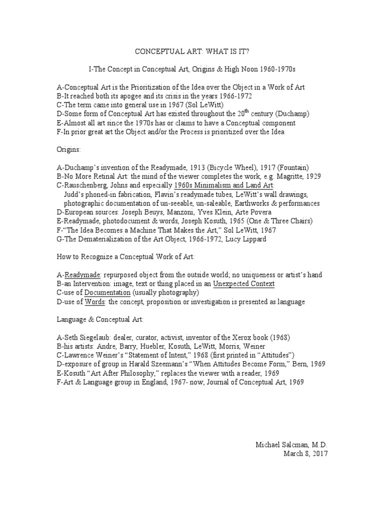 Conceptual Art Defined: Key Ideas, Origins, Artists and the ...