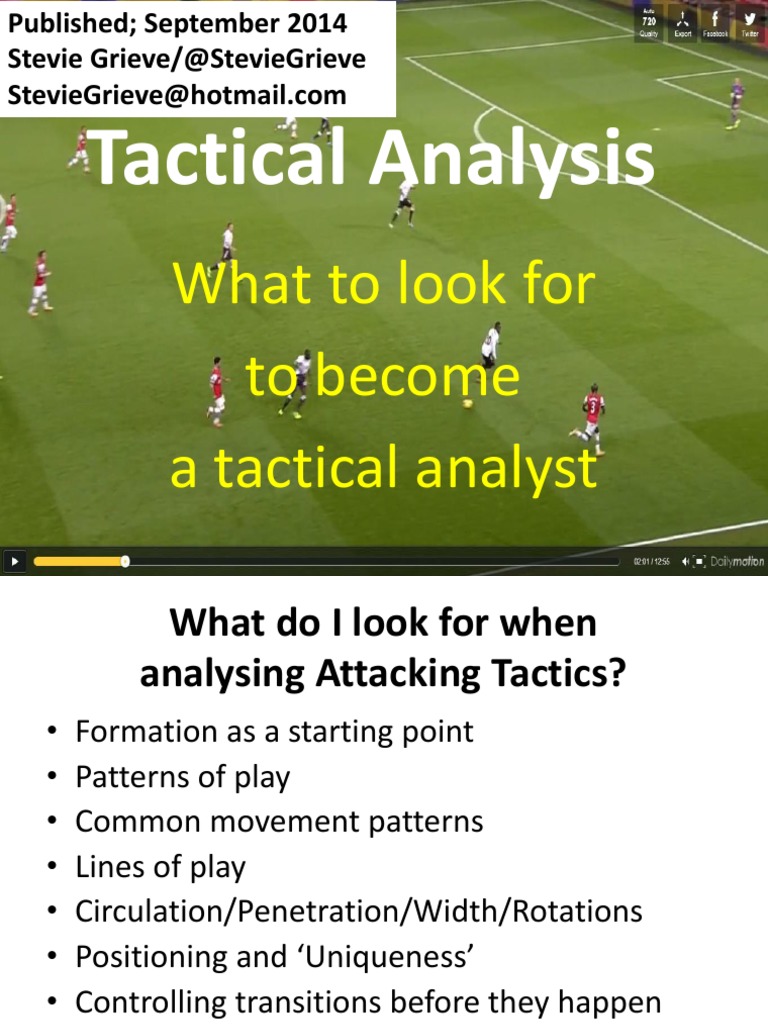 Tactical Analysis PDF | PDF | Forward (Association Football) | Defender ...